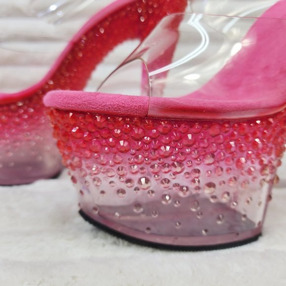Pleaser | Shoes | Crystalize Crystal Ombre Platform Heels | Poshmark